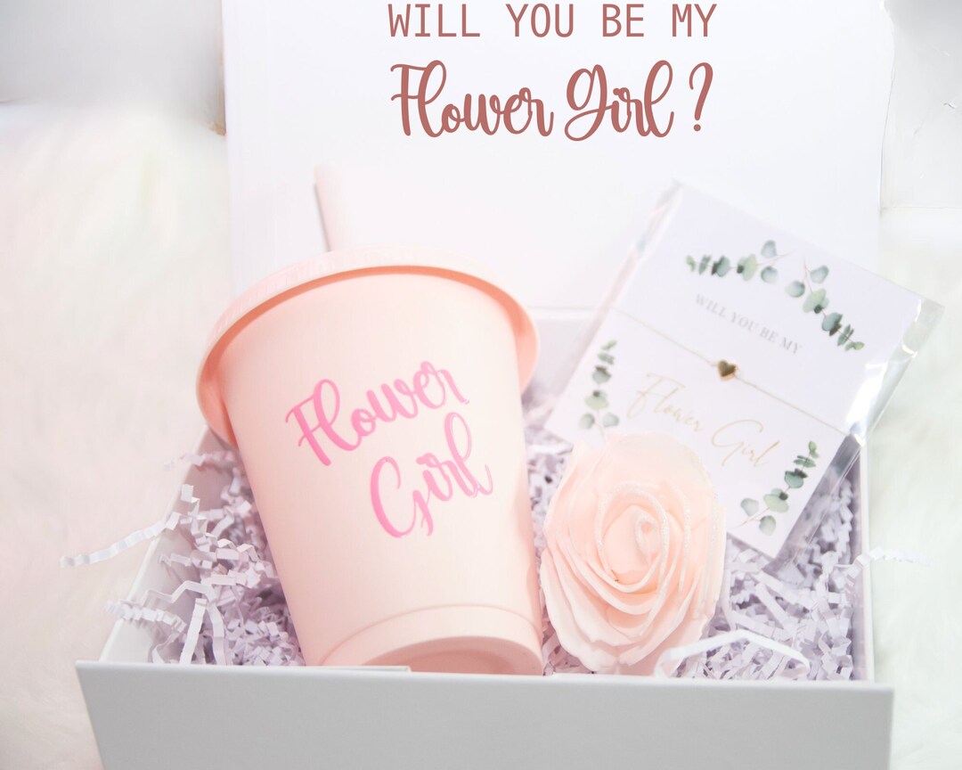 Flower Girl Proposal Box, Filled Flower Girl Proposal Box, Flower Girl ...