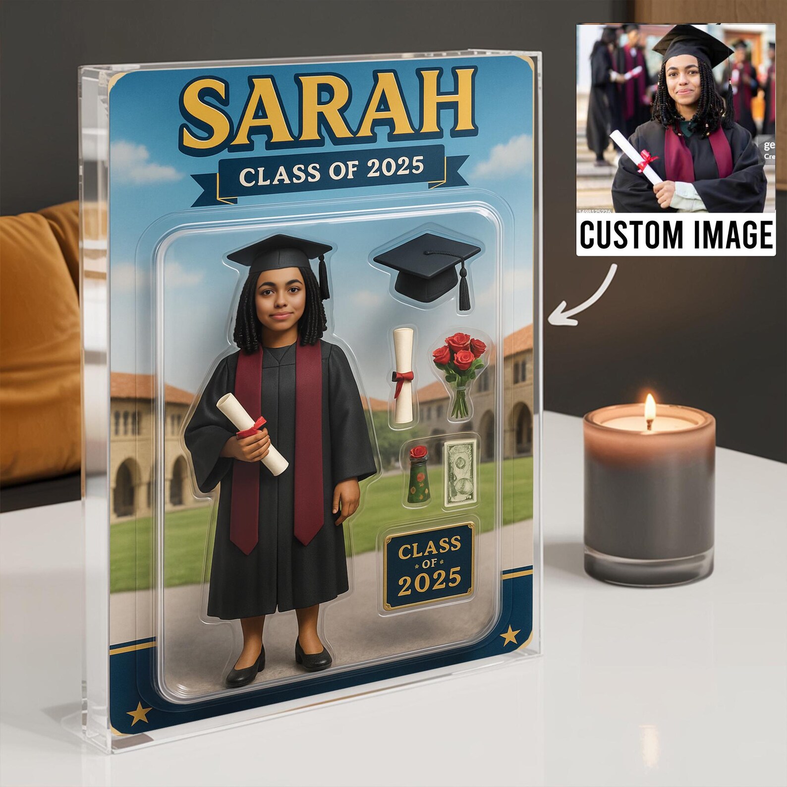 Graduation 2025 Gift, Personalized Graduation Gift, Custom Photo Action ...