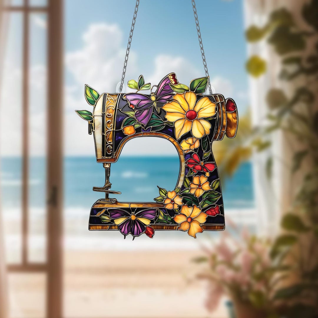 Custom Sewing Machine Acrylic Window Decor, Personalized Quilting ...