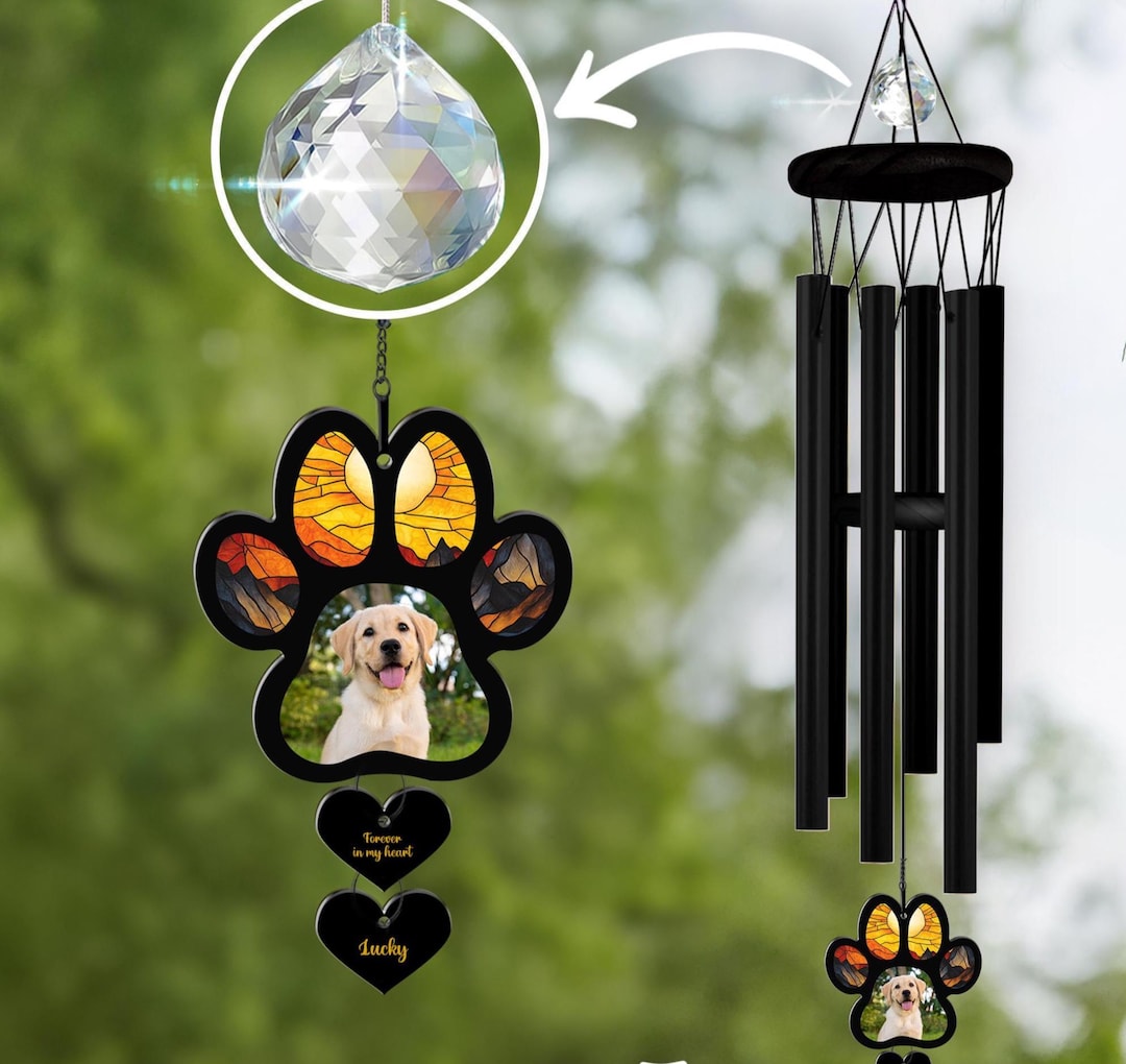 Personalized Memorial Wind Chime: Loss of Dog Sympathy Gift - Etsy