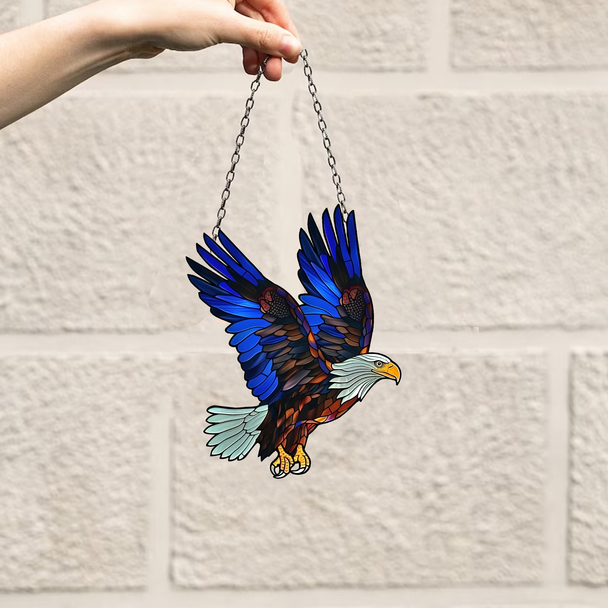 Suncatcher Eagle, Mica Suncatcher Eagle, Acrylic Wall Window Hanging Art Decoration, Bird Home ...