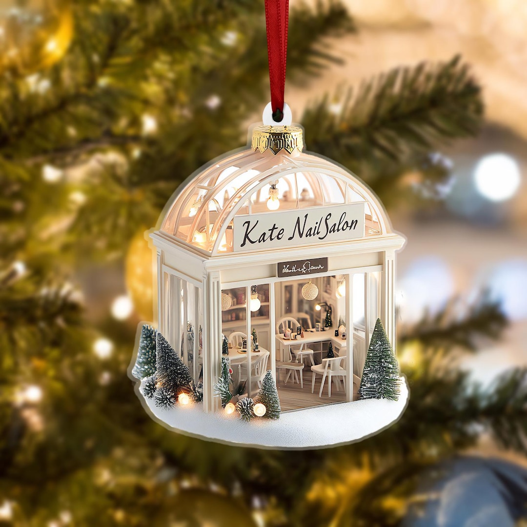 Personalized Nail Salon 2D Flat Acrylic Ornament Not 3D, Nail Tech ...