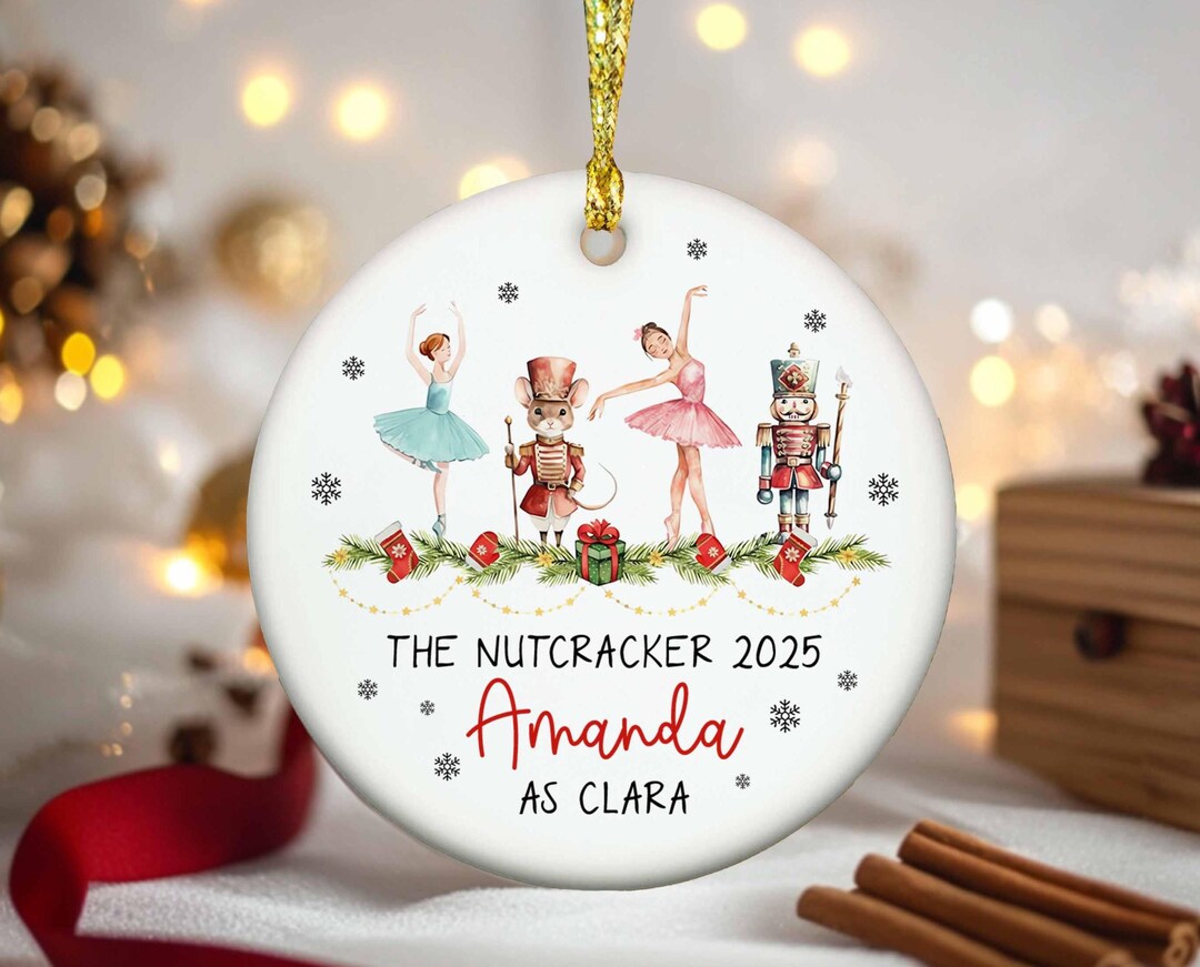 Personalized Baby Name Nutcracker Christmas Ornament, Nutcracker Ballet ...