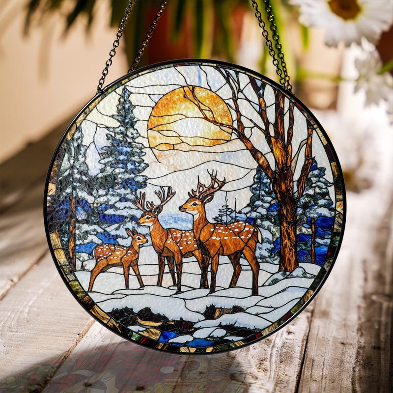 Glass Deer - Etsy