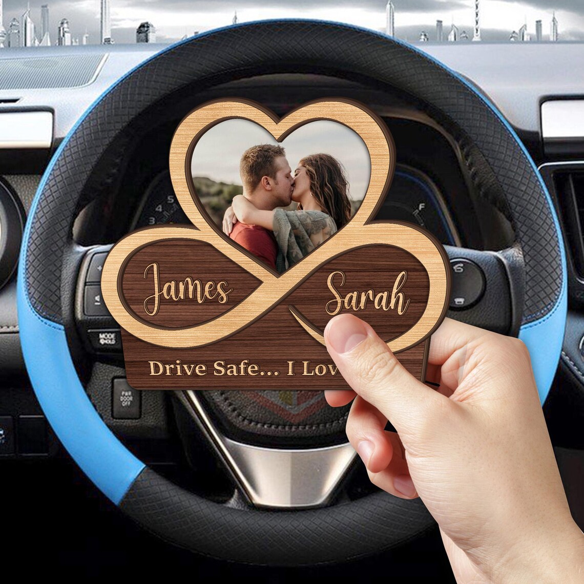 Personalized Photo Car Visor Clip: Memorial Gift for Couples - Etsy