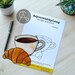 Tea and Croissant Stained Glass Pattern: DIY Decor (digital Download ...