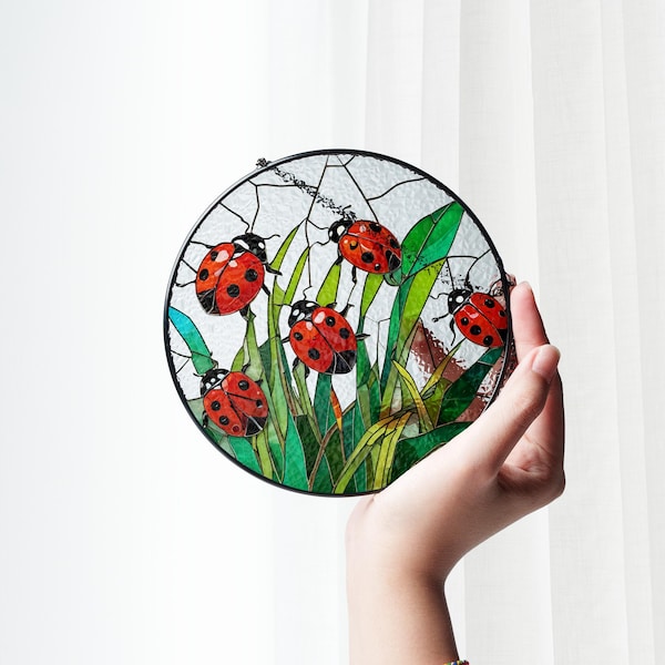 Ladybug Suncatcher - Etsy