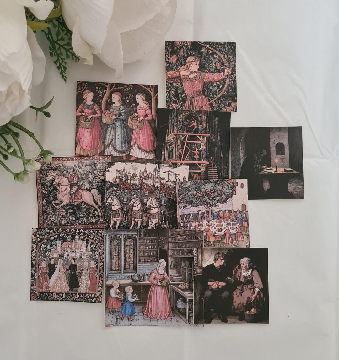 Medieval Sticker Pack: Fantasy Knights and Castles - Etsy