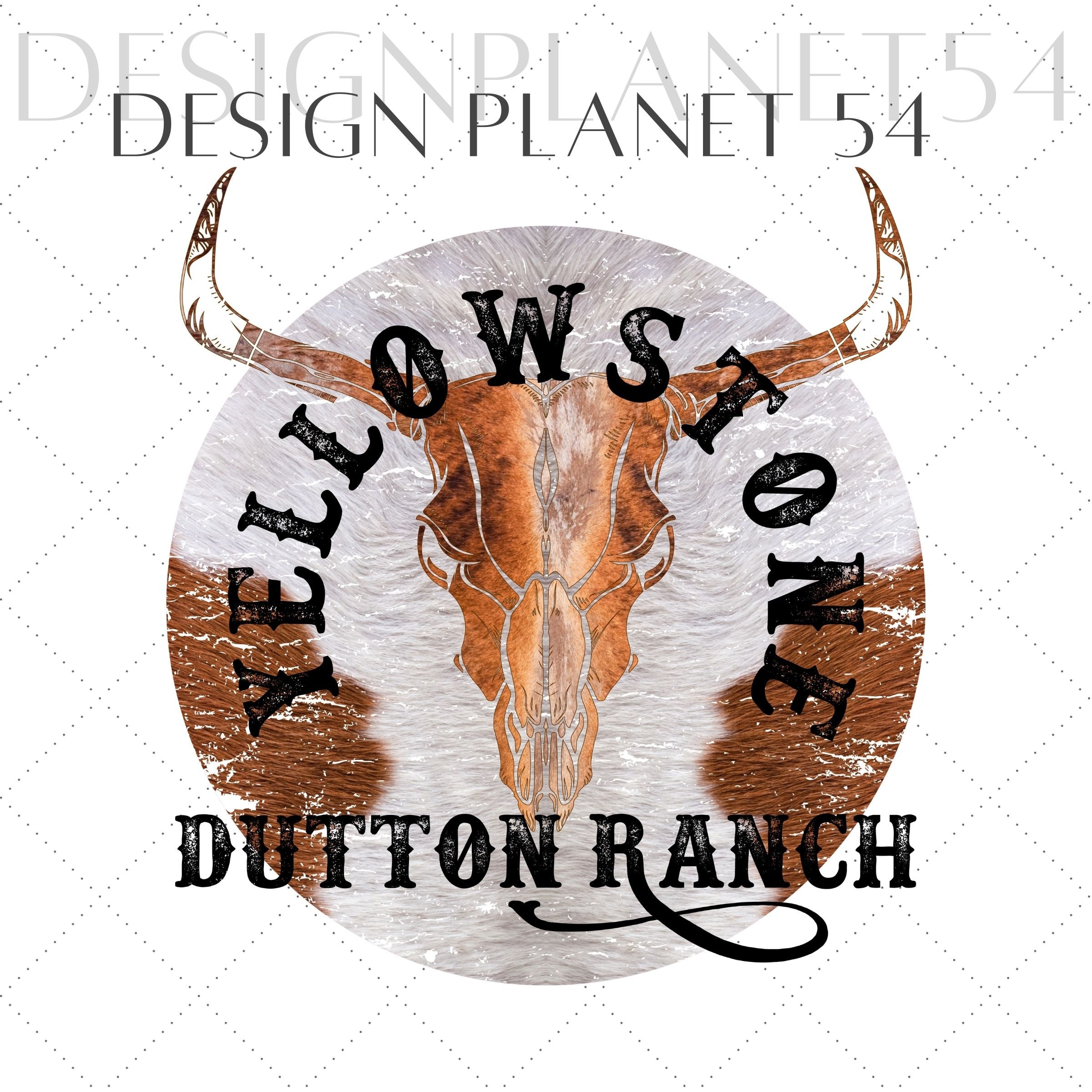Drawing & Illustration Digital Yellowstone Sublimation Dutton Ranch ...