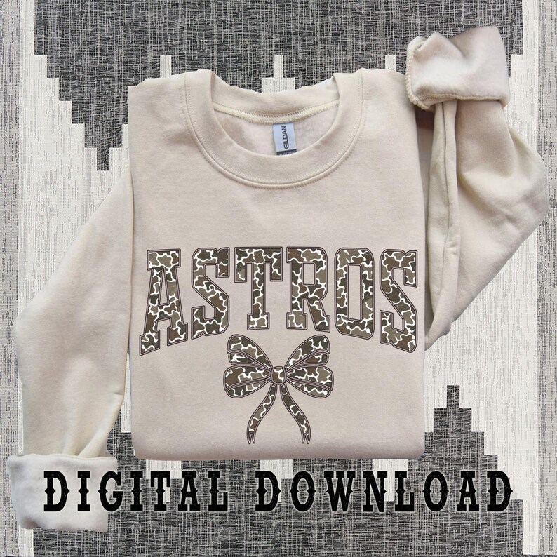 Astros Camo Mascot PNG: Retro Distressed Team Shirt Design (digital ...