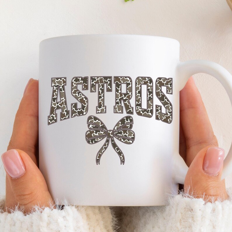 Astros Camo Mascot PNG: Retro Distressed Team Shirt Design (digital ...
