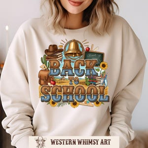 Western Back to School PNG: Cowgirl Cowboy Classroom Graphic (digital ...