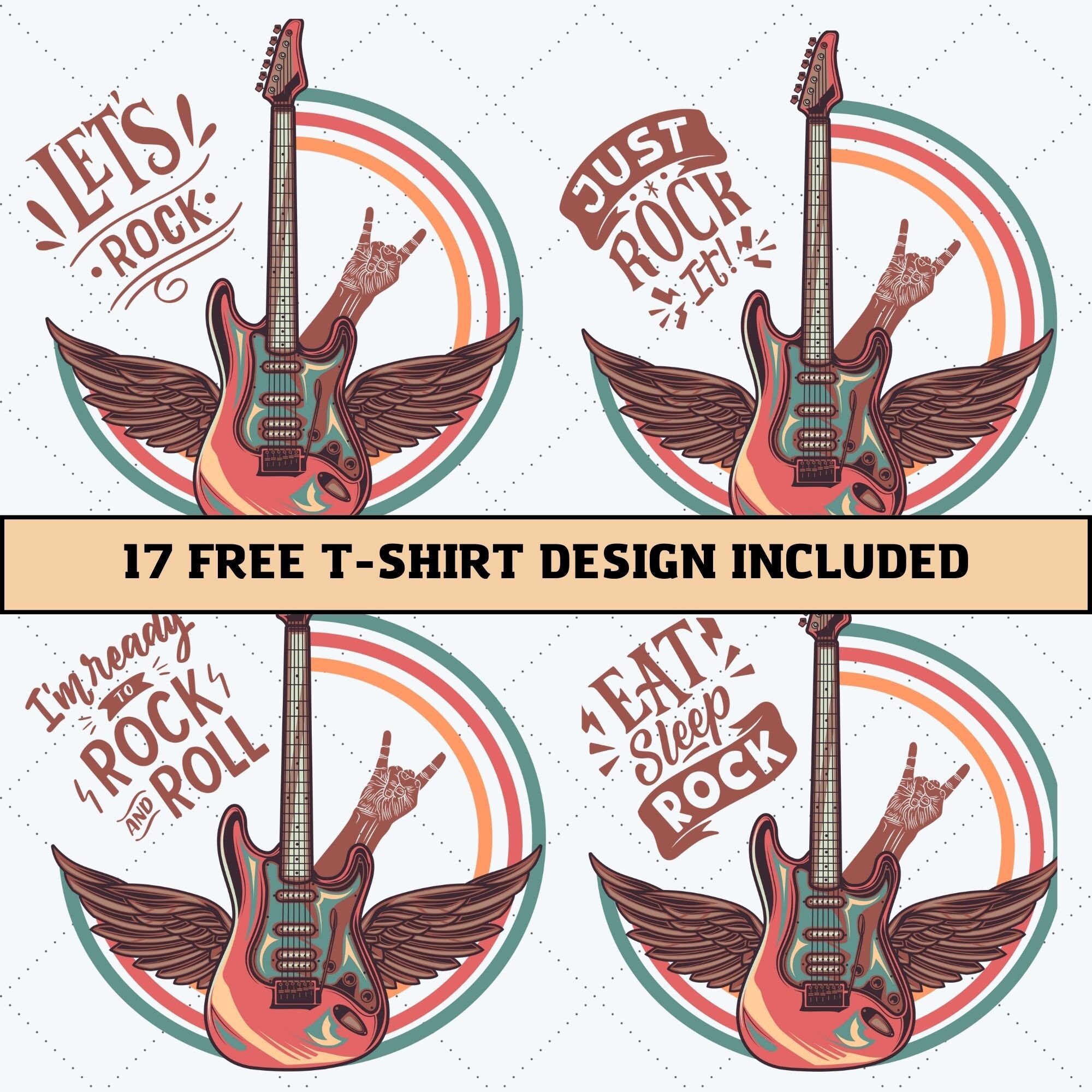 Music Sublimation Digital Download Guitar Png Rock Png - Etsy