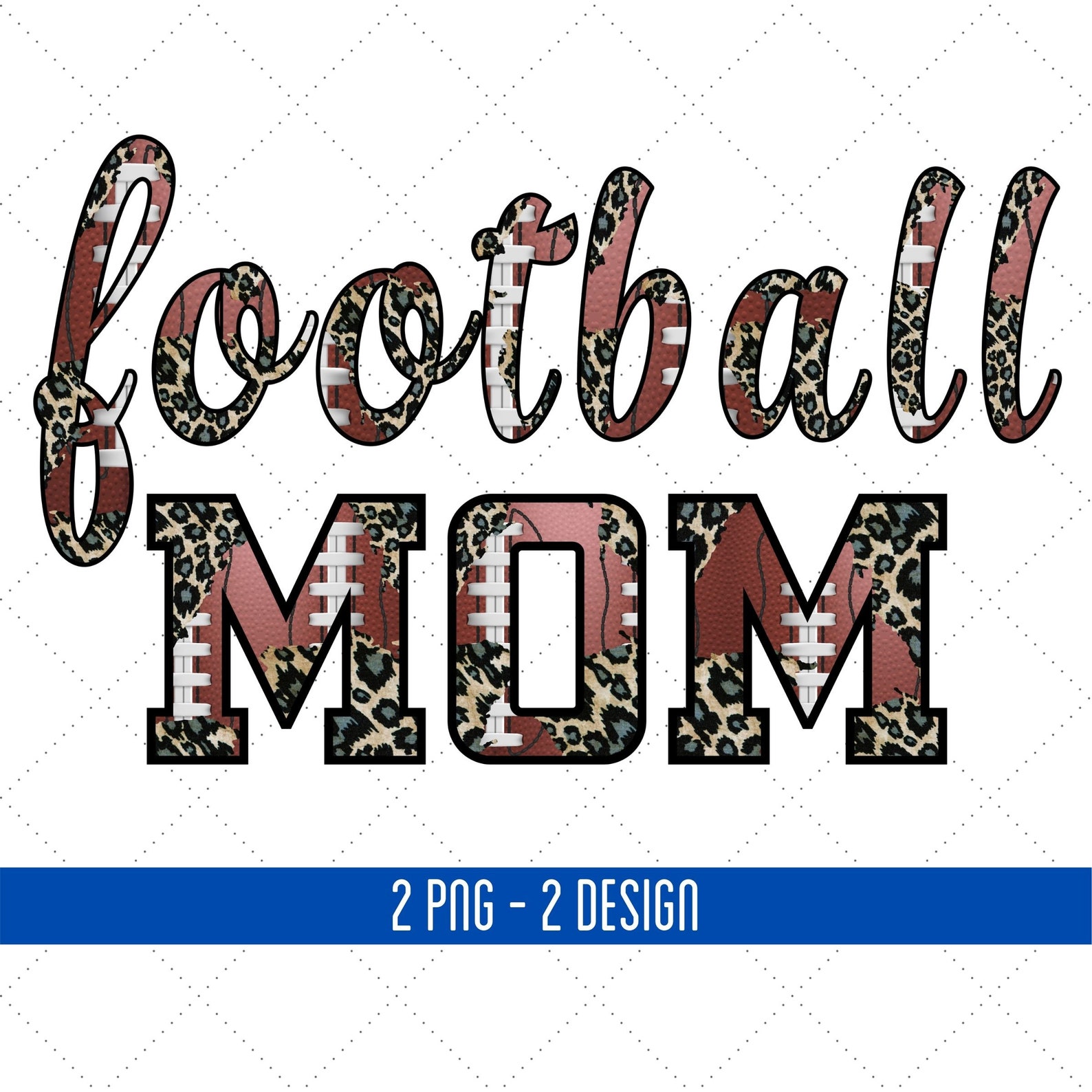 Football Mom Leopard PNG Football Sublimation PNG Digital - Etsy