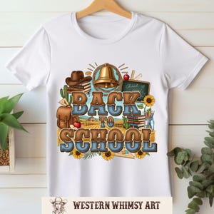 Western Back to School PNG: Cowgirl Cowboy Classroom Graphic (digital ...