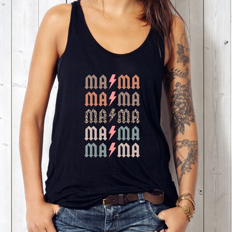 Rock N Roll Mama Png Acdc Font Digital Download Music Shirt - Etsy