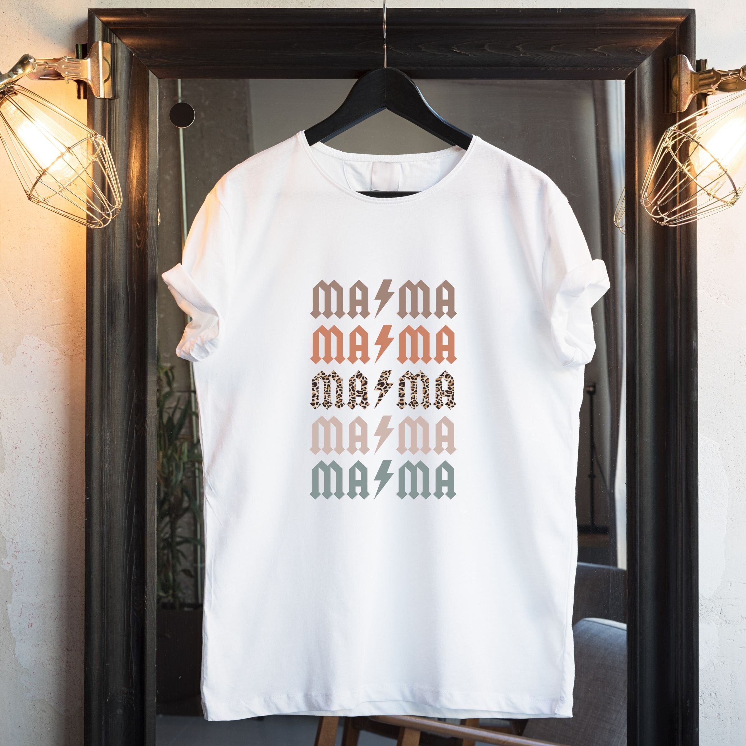 Rock N Roll Mama Png Acdc Font Digital Download Music Shirt | Etsy