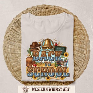 Western Back to School PNG: Cowgirl Cowboy Classroom Graphic (digital ...