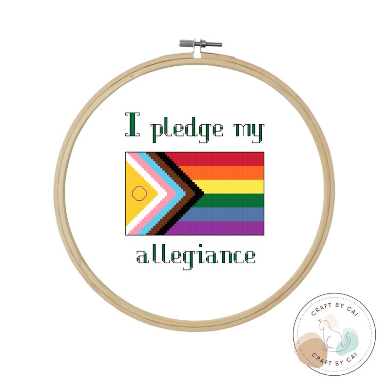 Progress Pride Flag Cross Stitch Pattern. Queer Cross Stitch. LGBT ...