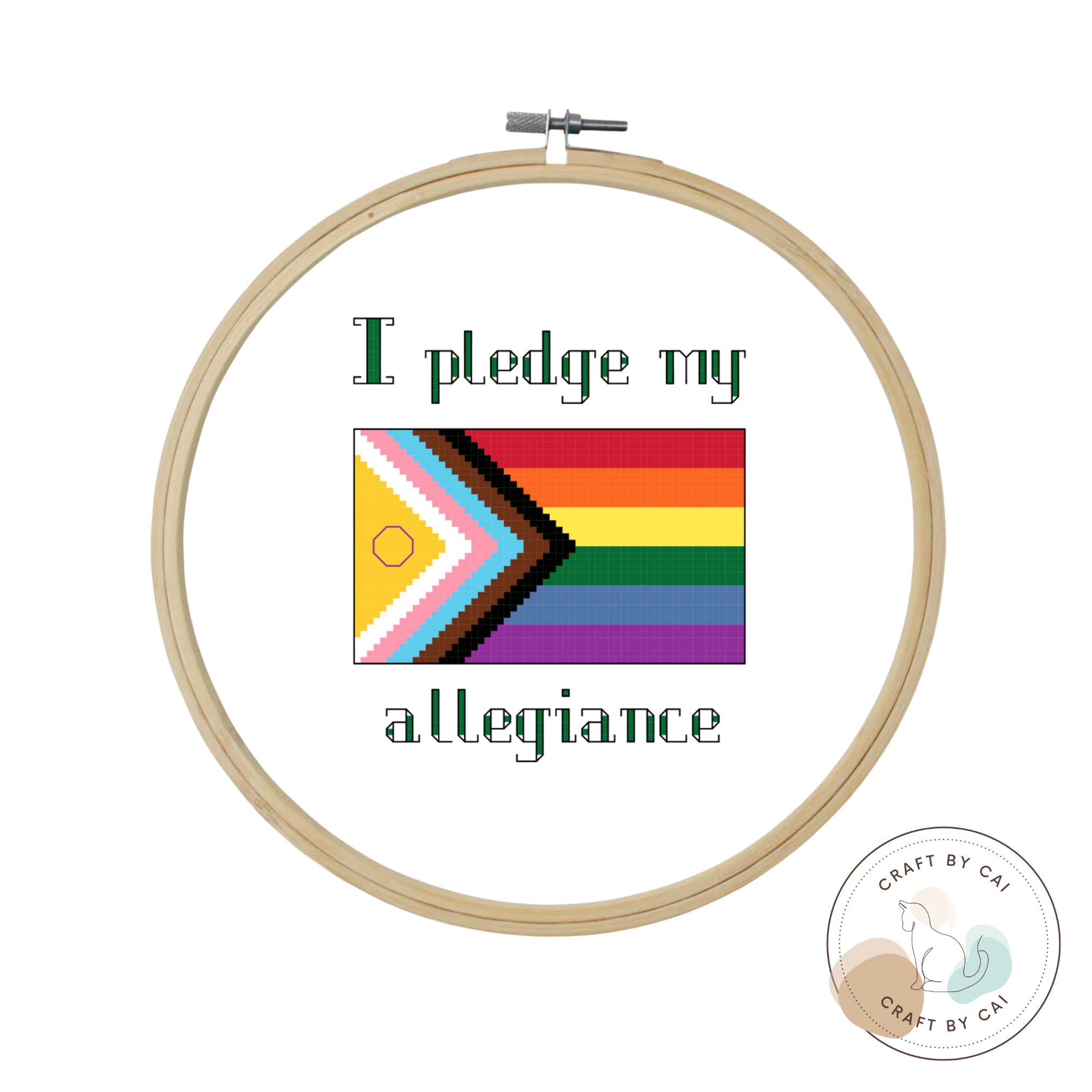 Progress Pride Flag Cross Stitch Pattern. Queer Cross Stitch. LGBT ...