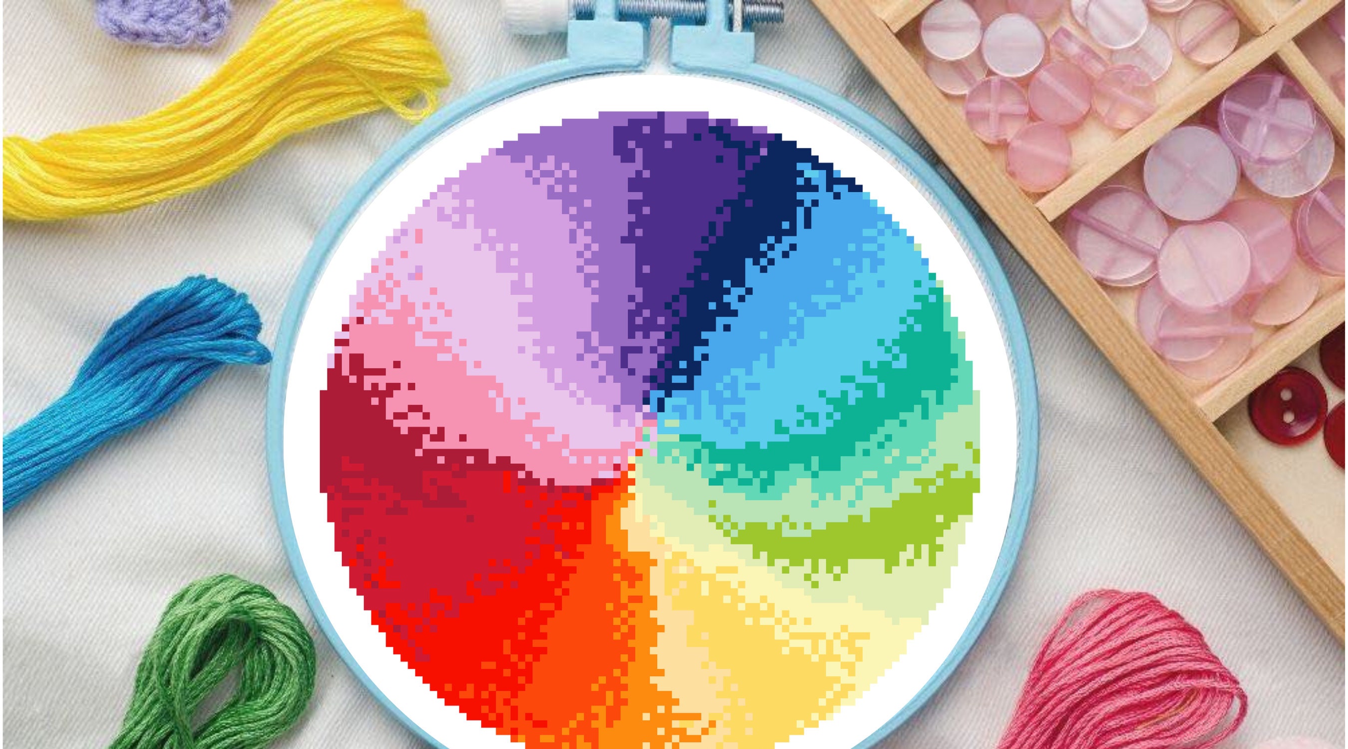 Rainbow LGBTQ+ Queer Cross Stitch Pattern. Pride Cross Stitch. Rainbow ...