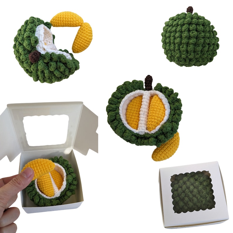 Crochet Durian: Interactive Play Food Cultural Toy for Kids - Etsy