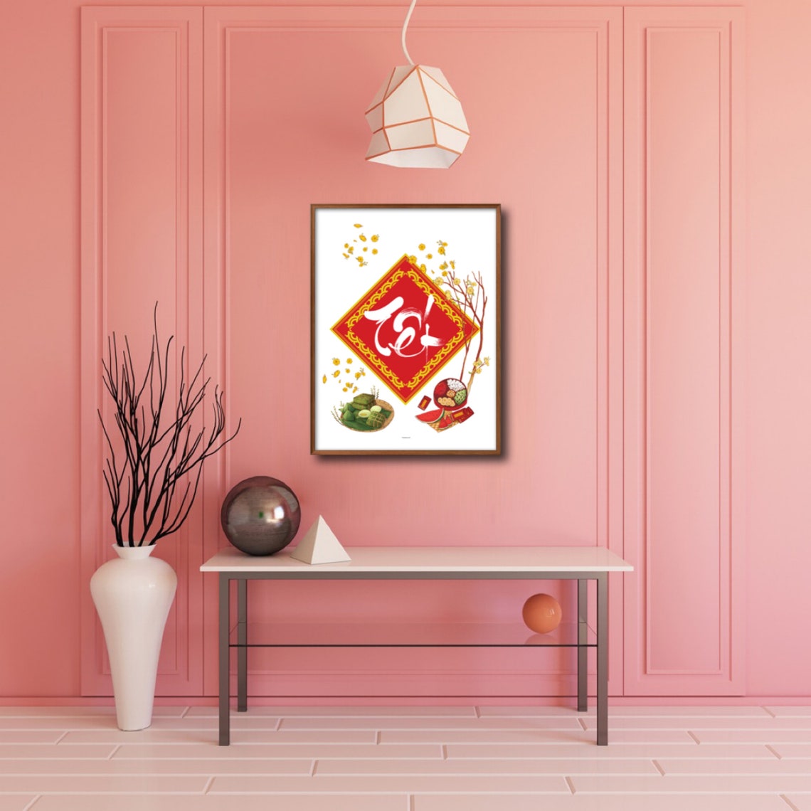 PRINTABLE Tet Poster Digital Download Art Lunar New Year | Etsy