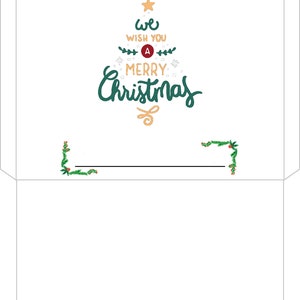 Digital Printable Christmas Card, Instant Download, Happy New Year Card ...