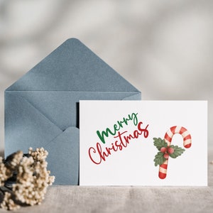 Digital Printable Christmas Card, Instant Download, Happy New Year Card ...