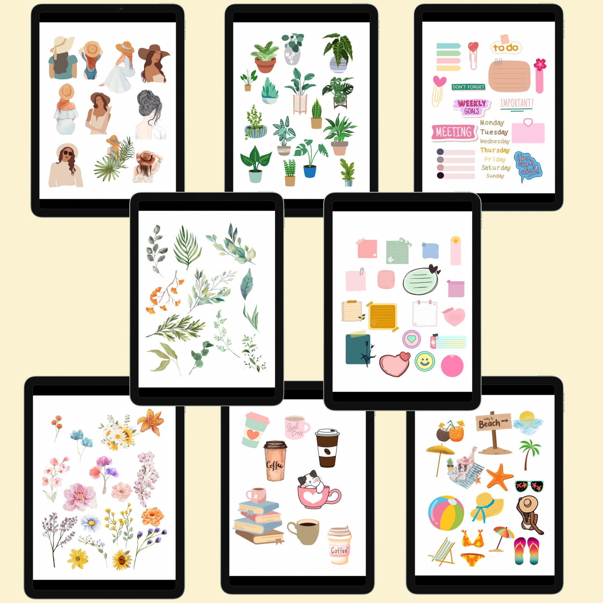 Goodnotes Cover, Notebook Cover, Insert Pages, Sticker Bundle, Instant ...