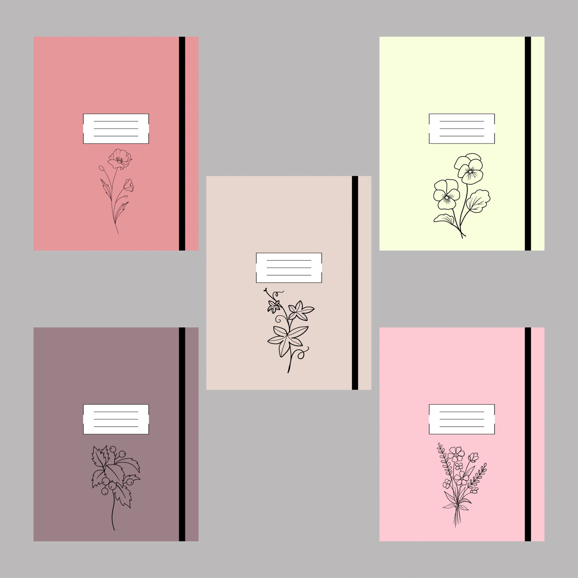 Goodnotes Notebook Covers, Digital Notebook Covers, Printable Notebook ...