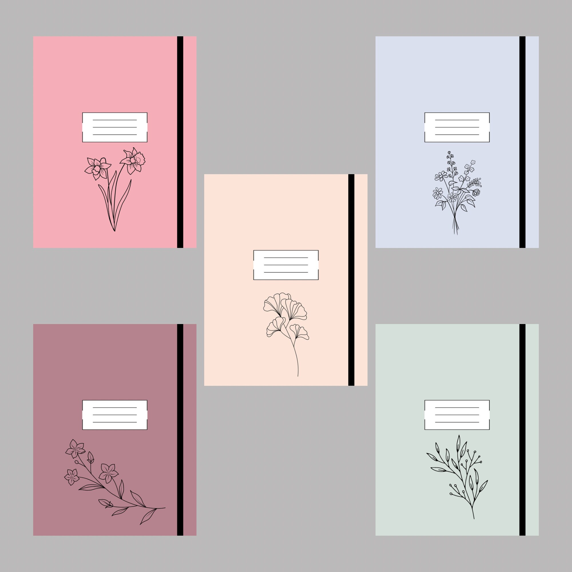 Goodnotes Notebook Covers, Digital Notebook Covers, Printable Notebook ...