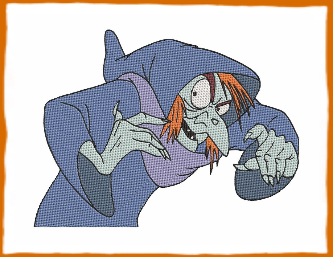 Orgoch the Black Cauldron Filled Embroidery Design - Instant Download ...