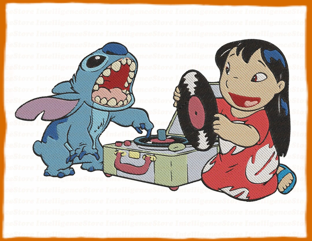 Lilo and Stitch Filled Embroidery Design 18 - Instant Download - Etsy