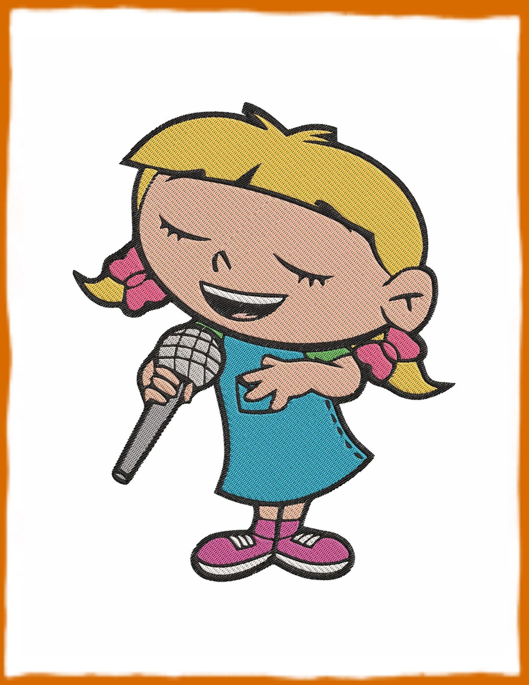 Annie Little Einsteins Fill Embroidery Design 4 - Instant Download - Etsy