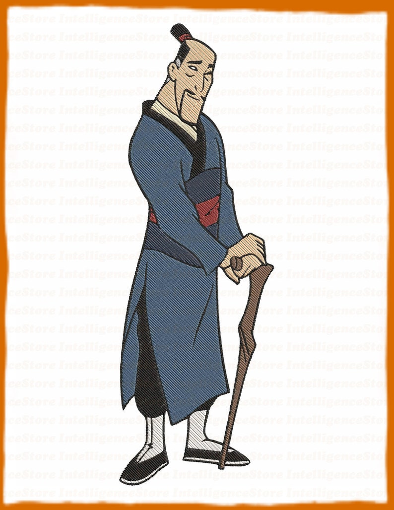 Fa Zhou Mulan Filled Embroidery Design 1 Instant Download - Etsy