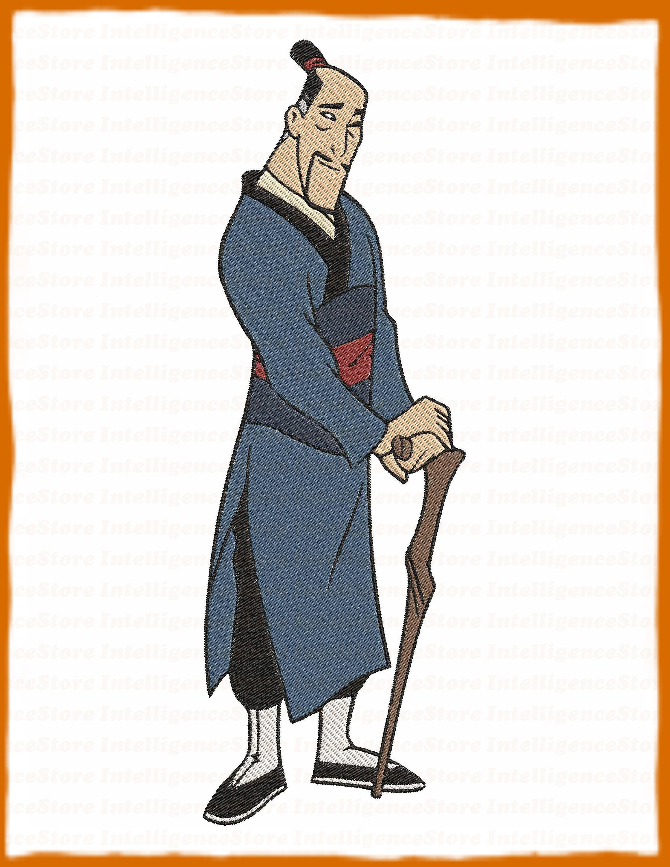 Fa Zhou Mulan Filled Embroidery Design 1 Instant Download - Etsy