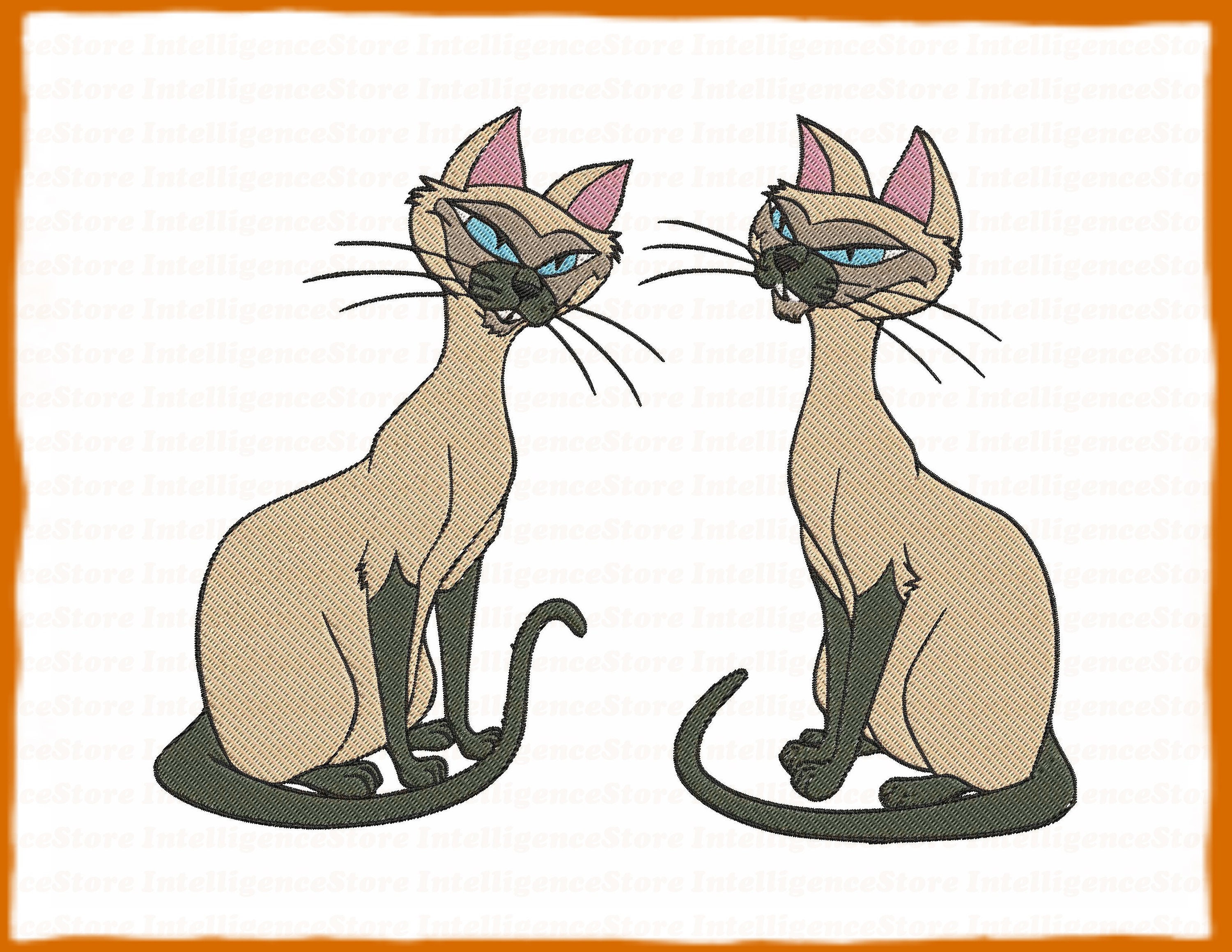 Siamese Cats Lady And The Tramp Tattoo