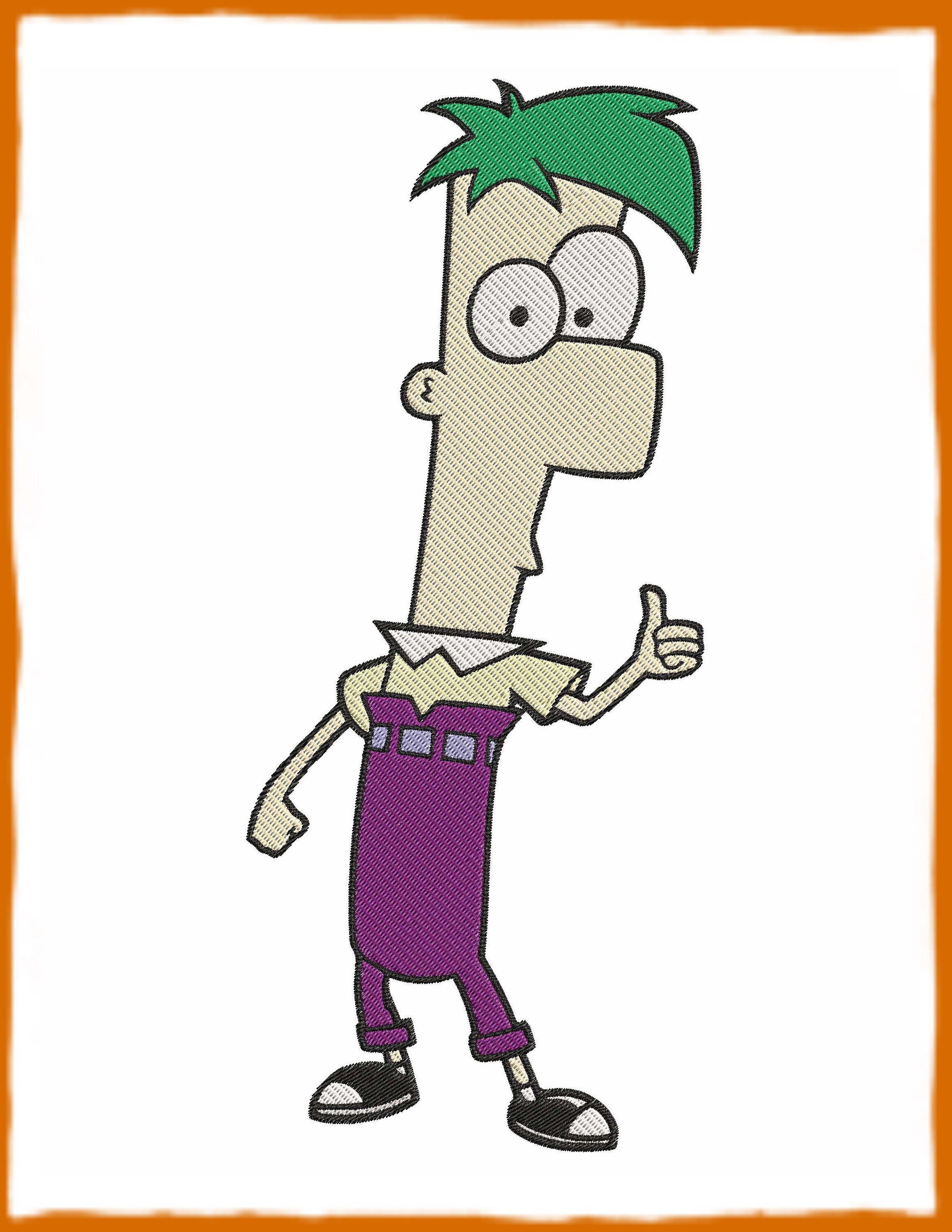 Ferb Fletcher Phineas and Ferb Fill Embroidery Design 3 - Etsy