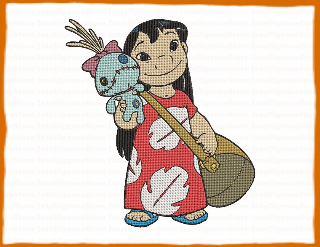 Lilo and Stitch Filled Embroidery Design 35 - Instant Download - Etsy