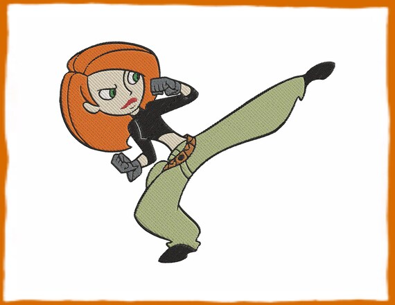 Kim Possible Fill Embroidery Design 5 Instant Download - Etsy