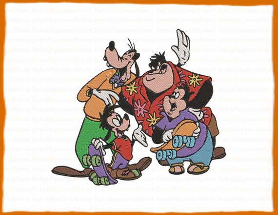 Max Goof With Friends Goof Troop Fill Embroidery Design - Etsy