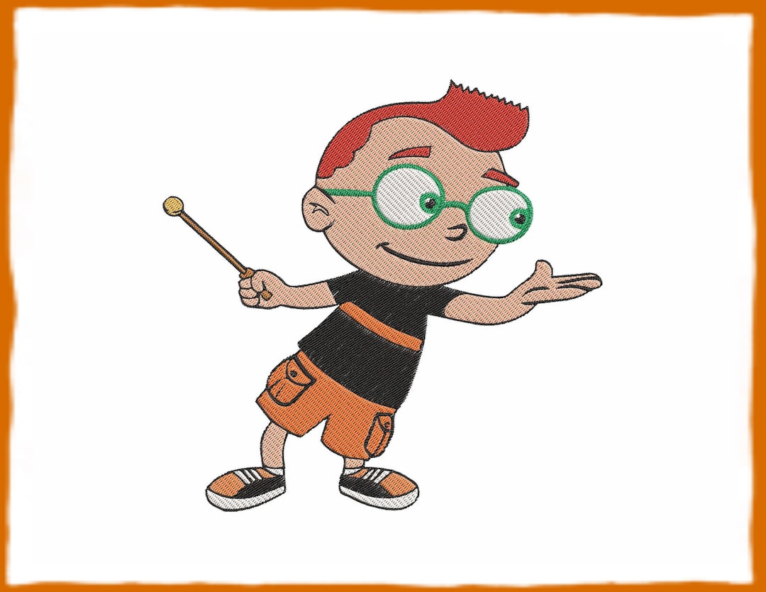 Leo Little Einsteins Fill Embroidery Design 2 - Instant Download - Etsy