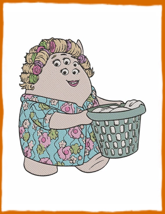 Sheri Squibbles Monsters Inc Filled Embroidery Design 1 | Etsy