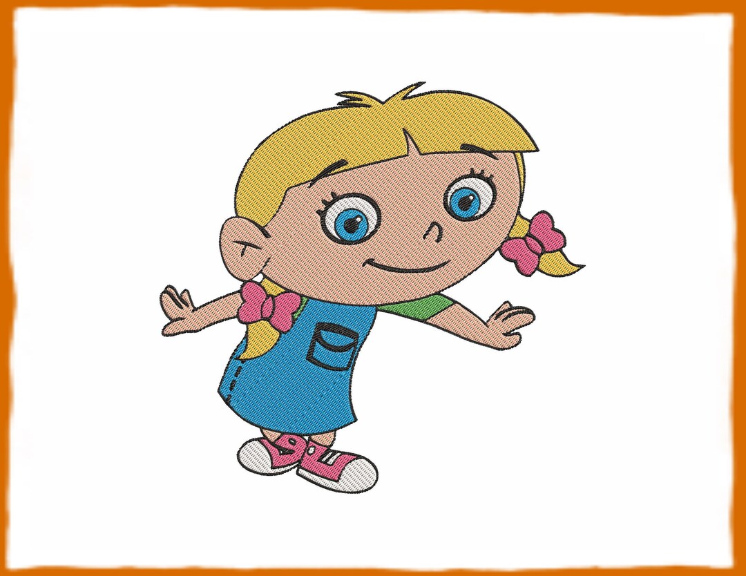 Annie Little Einsteins Fill Embroidery Design 1 - Instant Download - Etsy
