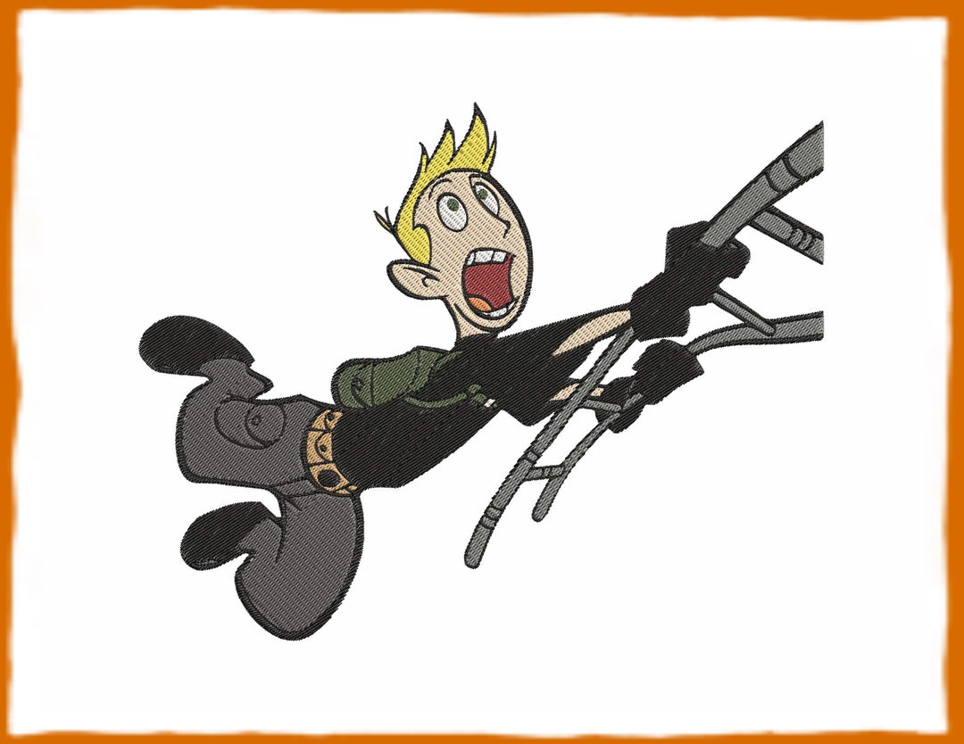 Ron Stoppable Kim Possible Fill Embroidery Design 1 - Instant Download ...
