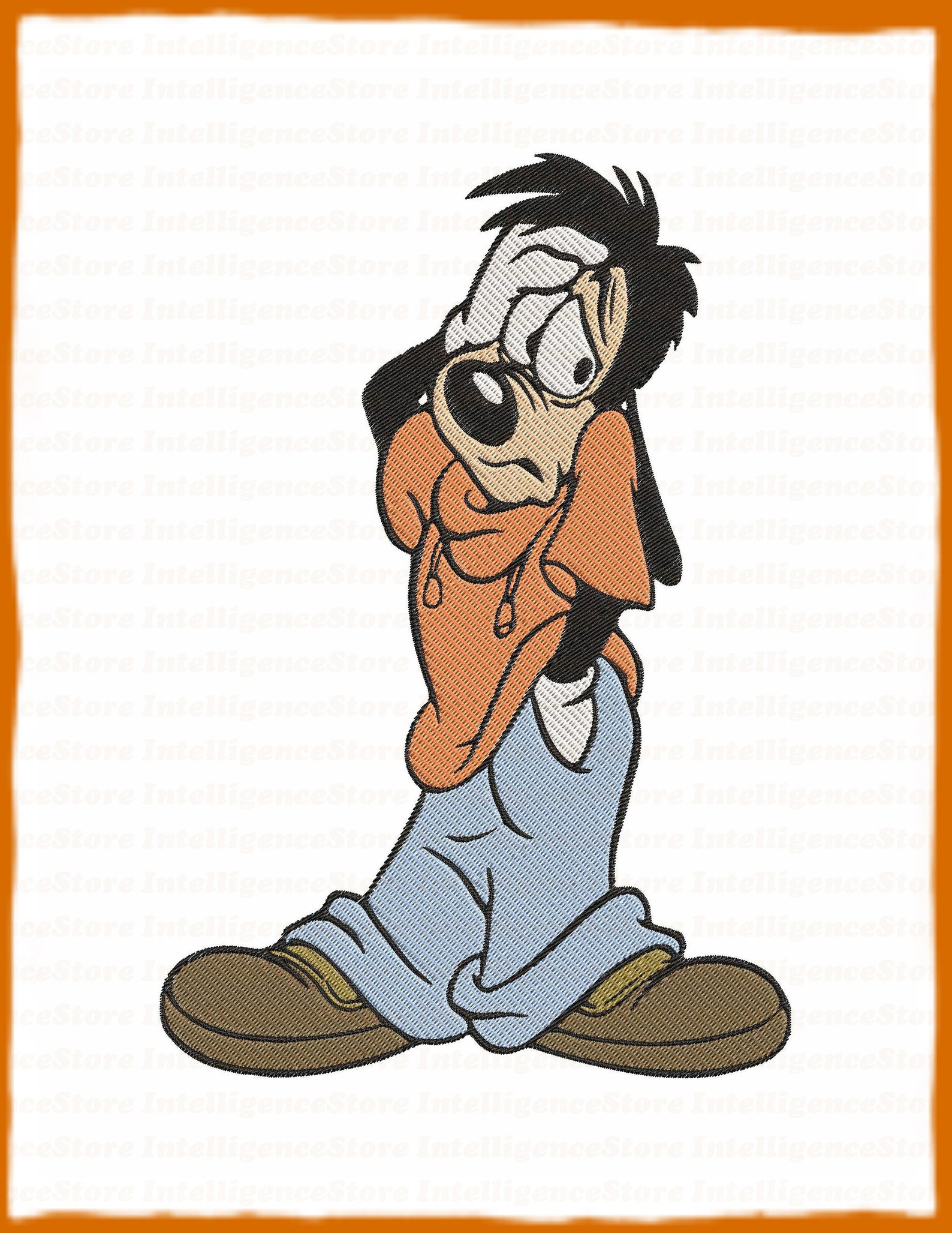 Max Goof Goof Troop Fill Embroidery Design 6 Instant - Etsy