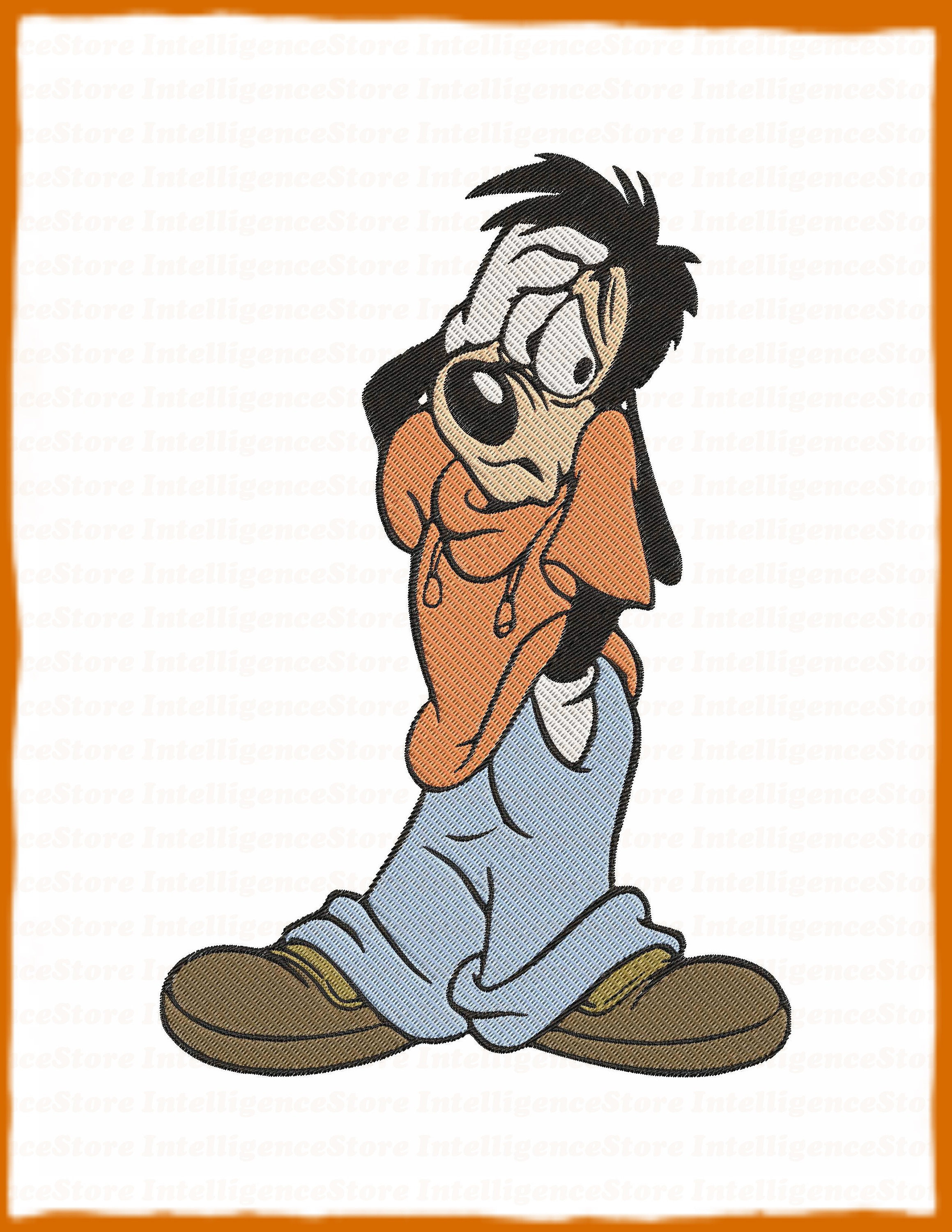 Max Goof Goof Troop Fill Embroidery Design 6 Instant | Etsy