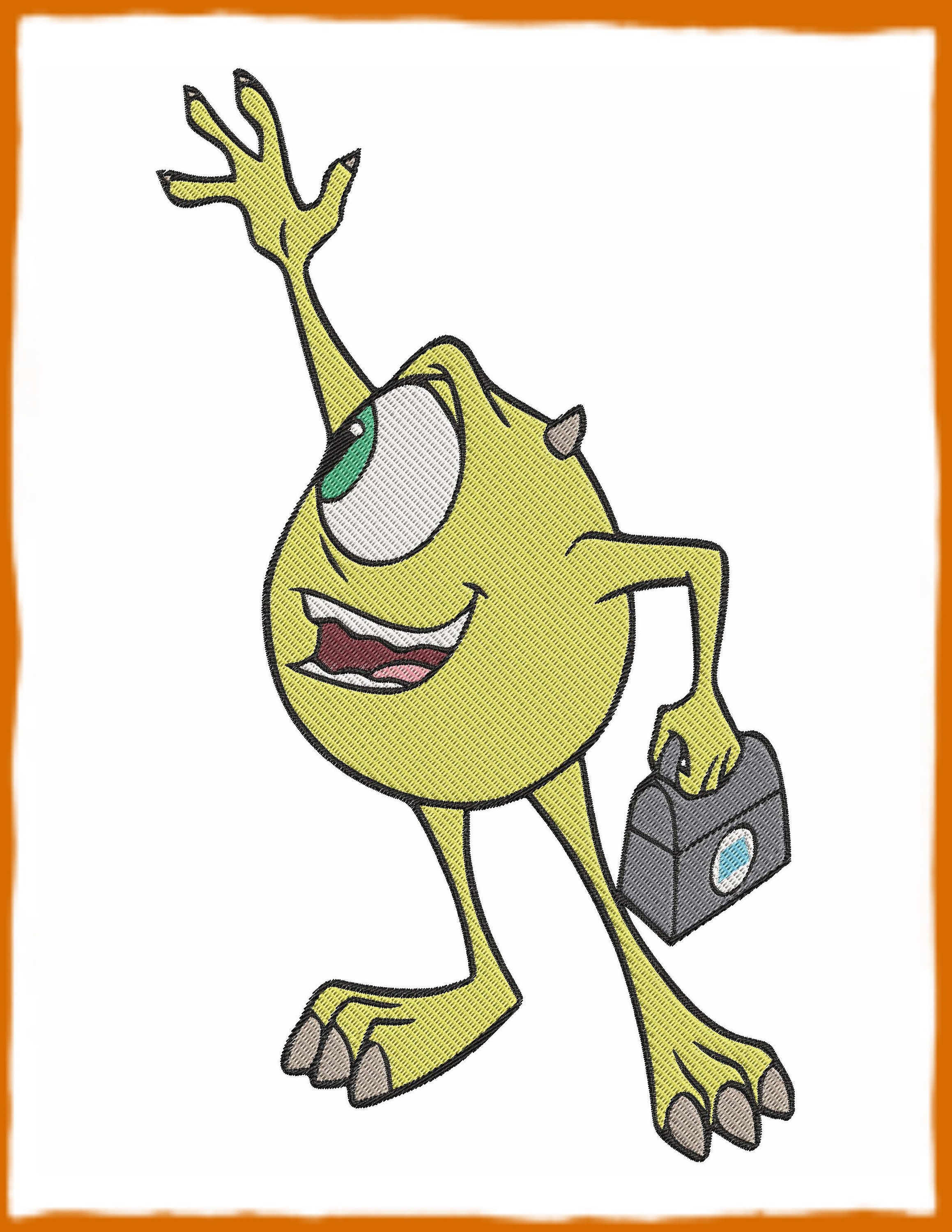 Embroidery Design Mike Wazowski