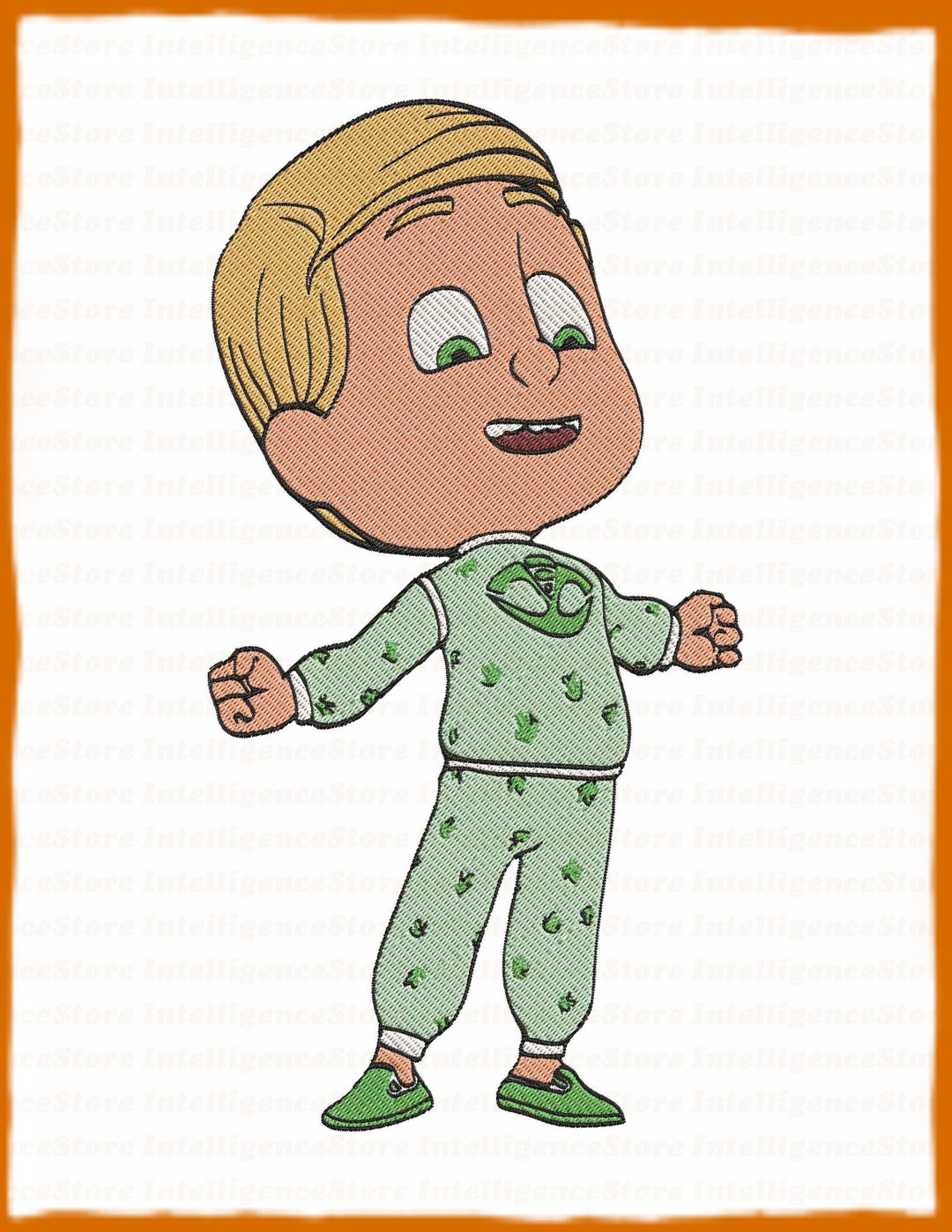 Greg PJ Masks Fill Embroidery Design - Instant Download - Etsy